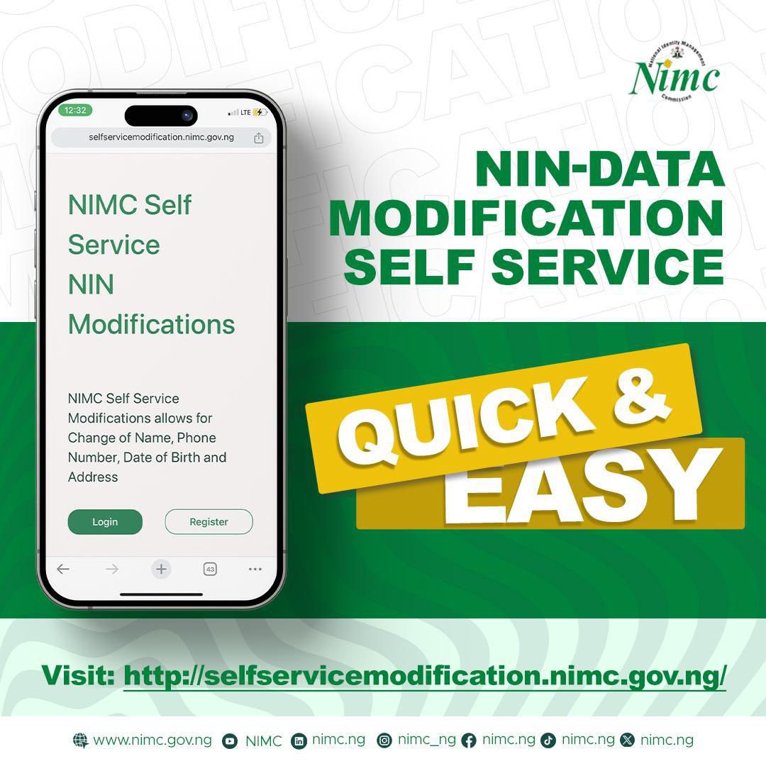 NIN data modification: A step-by-step guide on how to update your details online